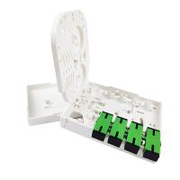 China 4 Cores Plastic Fiber Optic Faceplate Socket Panel SC Connector For FTTX Indoor 5 for sale