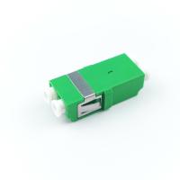 China Standard Flange 2-Port Earless LC APC Fiber Optic Adapter ≤0.2dB Insertion Loss for sale