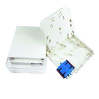 China 2 Port SC Fiber Optic Face Plate Socket Panel ABS 115x86x23mm for sale