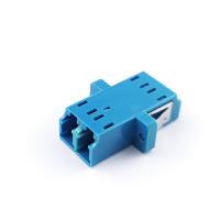 China 2 Ports LC UPC Fiber Optic Adapter Eared Duplex Coupler Low Insertion Loss 0.2dB for sale