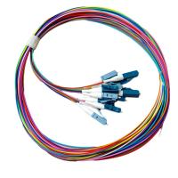 China LC UPC Fiber Optic Pigtail Customizable Length 0.9mm 2.0mm 3.0mm Low Insertion Loss for sale