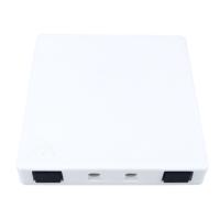 China SC Connector Type 2 Cores Plastic Fiber Optic Faceplate Socket Panel for FTTH Indoor for sale