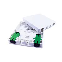 China SC Connector Type 2 Cores Plastic Fiber Optic Faceplate Socket Panel for FTTH Indoor for sale