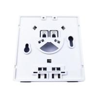 China SC Connector Type 2 Cores Plastic Fiber Optic Faceplate Socket Panel for FTTH Indoor for sale