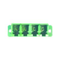 China LC APC Fiber Optic Adapter Eared Square Green Insertion Loss 0.2dB for sale