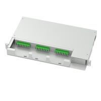 China 24 Cores LC APC Type 19 Inch Swing Patch Panel Sub Optic Distribution Frame Best Gray for sale