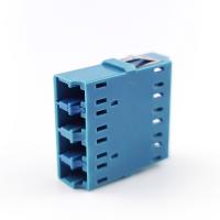China Space-Saving FTTH Solutions Standard Flange Earless Square LC UPC Optic Fiber Adapter for sale