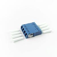 China Space-Saving FTTH Solutions Standard Flange Earless Square LC UPC Optic Fiber Adapter for sale