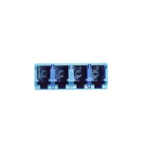 China Space-Saving FTTH Solutions Standard Flange Earless Square LC UPC Optic Fiber Adapter for sale