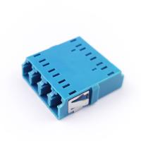 China Space-Saving FTTH Solutions Standard Flange Earless Square LC UPC Optic Fiber Adapter for sale