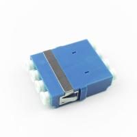 China Space-Saving FTTH Solutions Standard Flange Earless Square LC UPC Optic Fiber Adapter for sale
