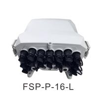 China 16 Core Outdoor Fiber Optic Terminal Distribution Box IP65 Wall Pole Mount 306x237x116mm for sale