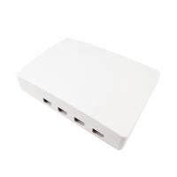 China SC Connector 4 Cores Plastic Fiber Optic Faceplate Socket Panel for FTTH Networks 5 for sale