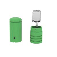 China FTTx Network HDPE Pedestal for Optic Fiber Termination Green 838mm Ground Mount for sale