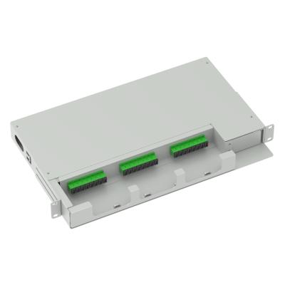 China ODN Network 24 Cores APC SC Type 19 Inch Swing Patch Panel Optical Distribution Frame for sale