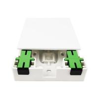 China 2 Cores Plastic Fiber Optic Faceplate Socket Panel Network for FTTH Indoor Installations for sale