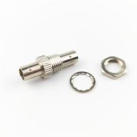 China ST APC Simplex Circular Optic Fiber Coupler for FTTH Zinc Alloy Plastic Material for sale