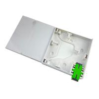 China White 1 Port SC Fiber Optic Faceplate Socket Panel 86x86mm ABS for FTTH for sale