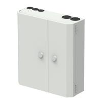 China 96 Cores Indoor FTTH Fiber Optic Terminal Box Wall Mounted 450x400x140mm SC FC LC for sale