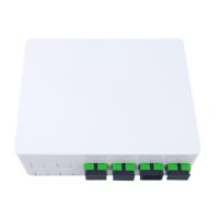 China 5 FTTX 4 Cores Plastic Fiber Optic Faceplate Socket Panel for and FTTX for sale