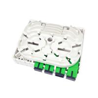 China 5 FTTX 4 Cores Plastic Fiber Optic Faceplate Socket Panel for and FTTX for sale