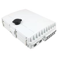 China 12 Cores Fiber Optic Distribution Box IP65 Outdoor FTTH Network SC Adapter Wall Pole Mount 250x200x72mm for sale