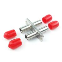China Red 2-Port Rectangular Duplex ST UPC Fiber Optic Coupler for FTTH Networks for sale