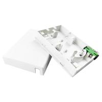China 2 Cores Plastic Fiber Optic Faceplate Socket Panel SC Connector Type for Wired LAN Networks for sale