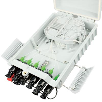 China PC ABS Fiber Optic Distribution Box Outdoor FTTH 8 Cores 330x210x87mm IP65 for sale