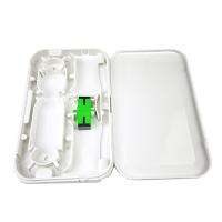 China FTTH Network Indoor White 1 Core Plastic Fiber Optic Faceplate Socket Panel SC Connector Type 5 for sale