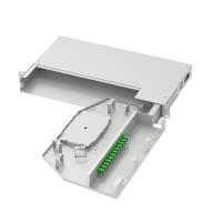 China FTTX 19 Inch Swing Patch Panel LC APC Type 12 Cores Fiber Optic Equipment with 5 for sale