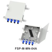 China FTTH Metal Mini Fiber Optic Terminal Box 8 Core Distribution with SC LC Adapters for sale