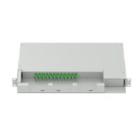 China FTTX 19 Inch Swing Patch Panel LC APC Type 12 Cores Fiber Optic Equipment with 5 for sale