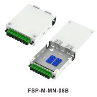 China FTTH Metal Mini Fiber Optic Terminal Box 8 Core Distribution with SC LC Adapters for sale