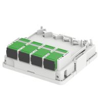 China Indoor FTTX 4 Cores Plastic Fiber Optic Faceplate Socket Panel with SC Connector Type for sale