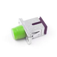 China FTTH 1 Port Metal SC APC FC APC Hybrid Fiber Optic Adapter Coupler Low Loss 0.2dB for sale