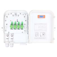 China 8 Cores Outdoor FTTH Fiber Optic Distribution Box Wall Pole Mount IP65 227x181x55mm for sale