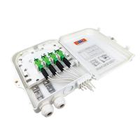 China 8 Cores Outdoor FTTH Fiber Optic Distribution Box Wall Pole Mount IP65 227x181x55mm for sale