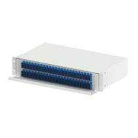 China Cold Rolled Steel 19 Inch Fiber Optic Distribution Frame 48 Ports SC FC ST LC for FTTX for sale