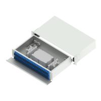 China Cold Rolled Steel 19 Inch Fiber Optic Distribution Frame 48 Ports SC FC ST LC for FTTX for sale