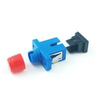 China FTTH Hybrid Optic Fiber Adapter Coupler Zirconia Sleeve SC FC Connector 0.2dB Insertion Loss for sale