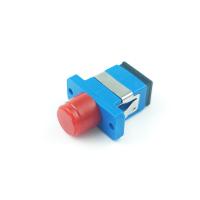 China FTTH Hybrid Optic Fiber Adapter Coupler Zirconia Sleeve SC FC Connector 0.2dB Insertion Loss for sale