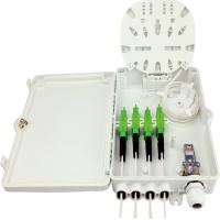 China Wall Pole Mount Fiber Optic Distribution Box for Network FTTH IP65 Outdoor 8 Cores for sale