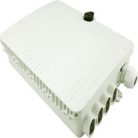 China Wall Pole Mount Fiber Optic Distribution Box for Network FTTH IP65 Outdoor 8 Cores for sale