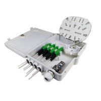 China Wall Pole Mount Fiber Optic Distribution Box for Network FTTH IP65 Outdoor 8 Cores for sale