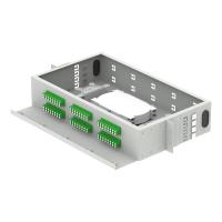 China FTTH 96 Core Optical Distribution Frame 19 Inch Patch Panel with LC Adapter for sale