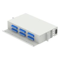 China FTTH 96 Core Optical Distribution Frame 19 Inch Patch Panel with LC Adapter for sale