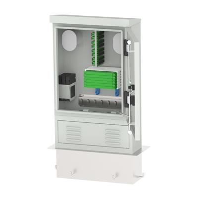 China FTTH Outdoor Waterproof Fiber Distribution Cabinet 48A SC FC LC ST 72 Splice Capacity for sale