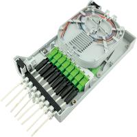 China PC ABS FTTH IP65 Outdoor 8 Core Fiber Optic Termination Box 235x126x52mm for sale