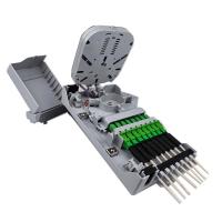 China PC ABS FTTH IP65 Outdoor 8 Core Fiber Optic Termination Box 235x126x52mm for sale